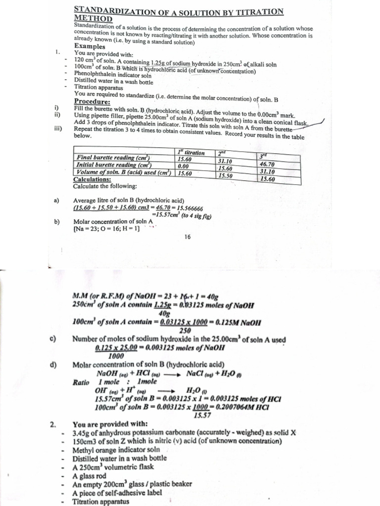 Chem pp3 Batch 1 | PDF