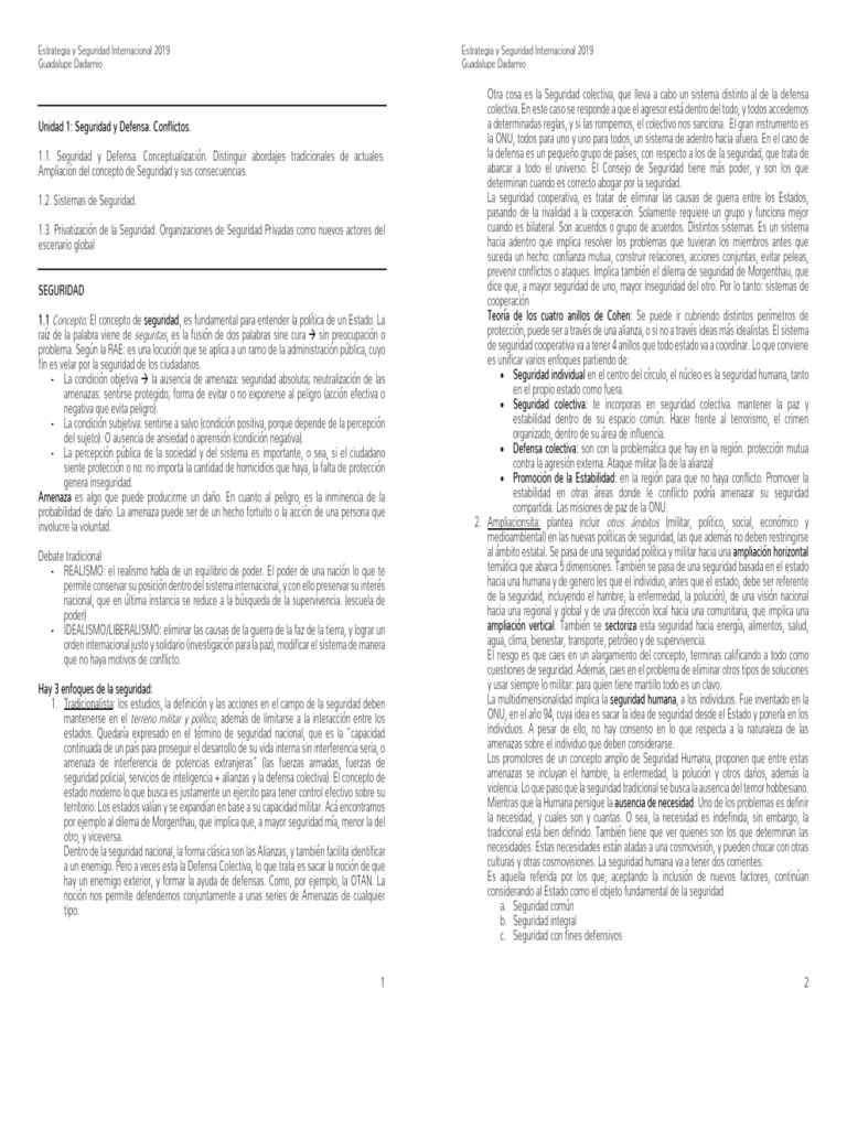 Resumen ESI Completo (2019) | PDF | Valores | Seguridad humana