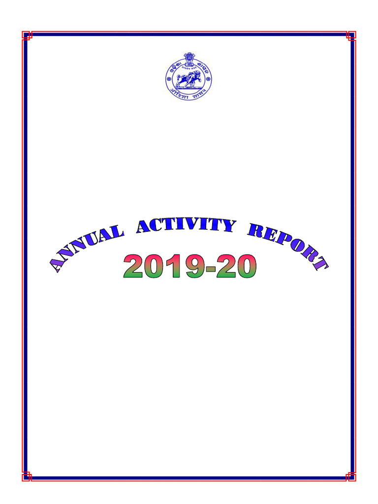 Annual Activity Report of ARD Sector 2019-20 | PDF | Cattle | Agriculture
