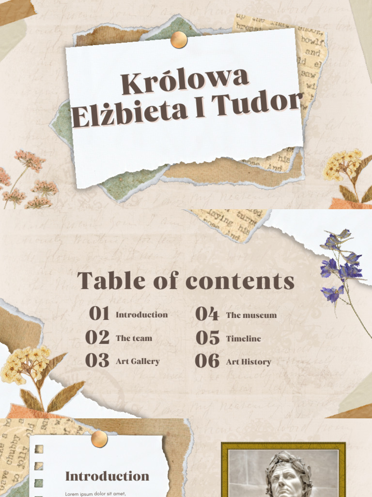 Beige Scrapbook Art and History Museum Presentation | PDF