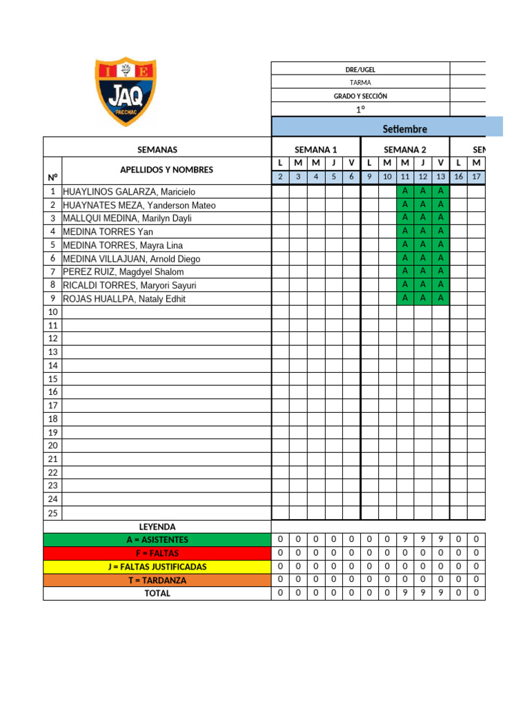 REGI Asistencia 2024 | PDF