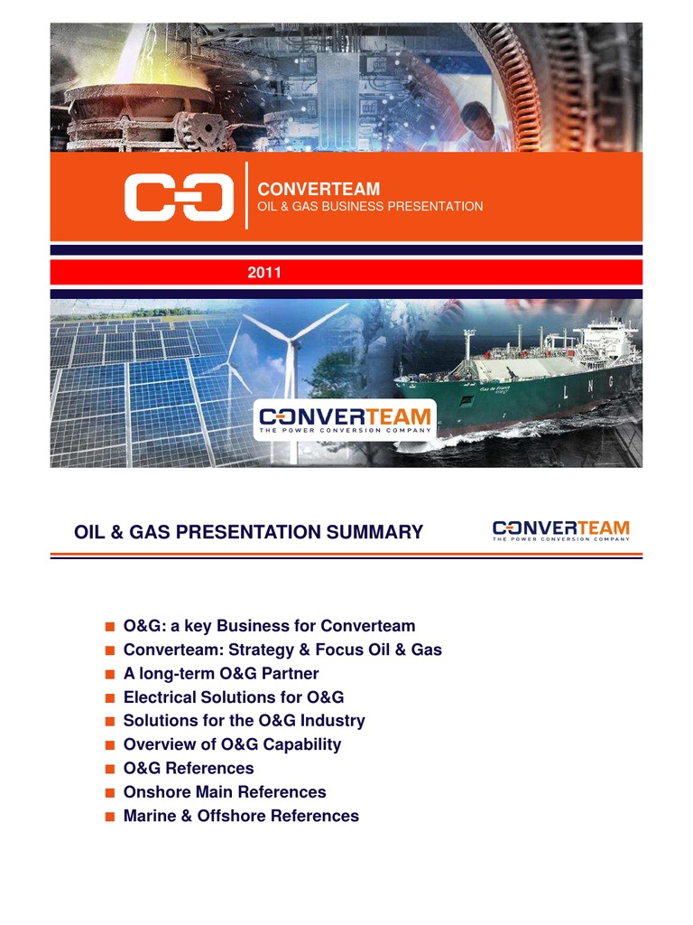 Converteam Oil and Gas 2011 | PDF | Electric Power Distribution ...