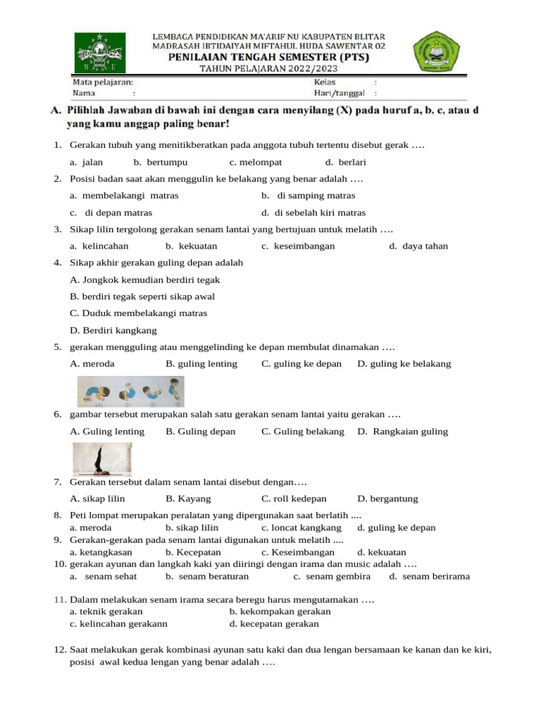 PTS 2 Pjok 4 | PDF