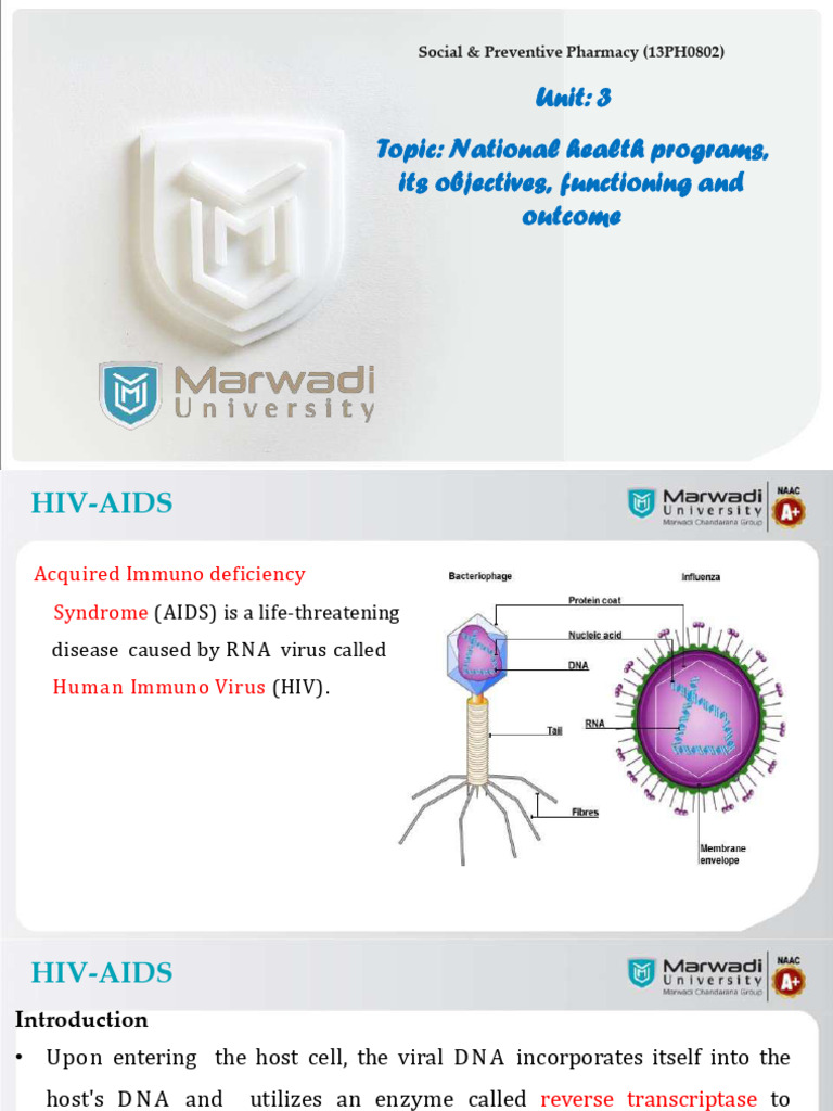 Unit: 3 Topic: National Health Programs, Its Objectives, Functioning and Outcome | PDF ...
