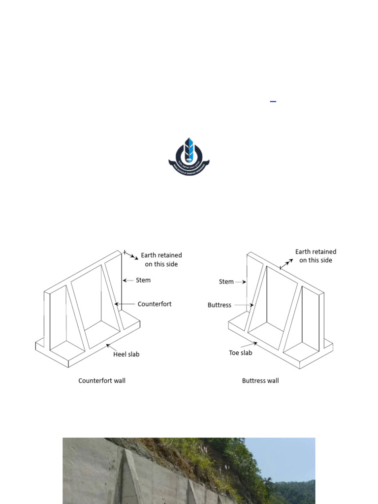 Counterfort Retaining Wall Design Guide | PDF | Beam (Structure ...