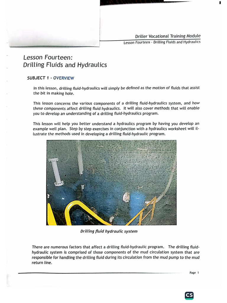 Drilling Fluids and Hydraulics | PDF