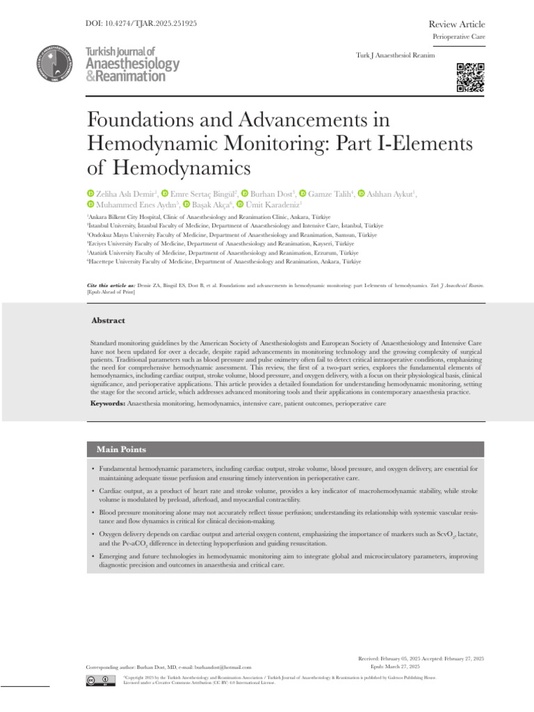 Hemodynamic Monitoring | PDF | Diastole | Ventricle (Heart)
