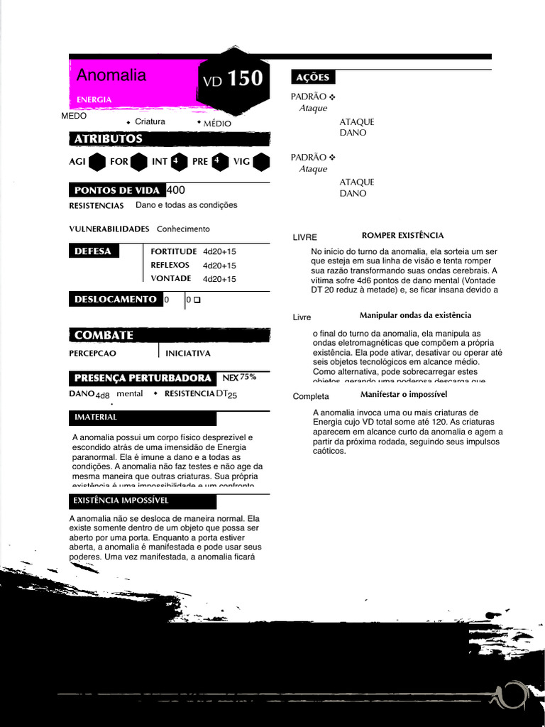 Ficha de Ameaca de Energia Copy | PDF