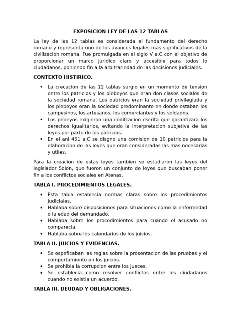 Ley de Las 12 Tablas | PDF | Herencia | Justicia