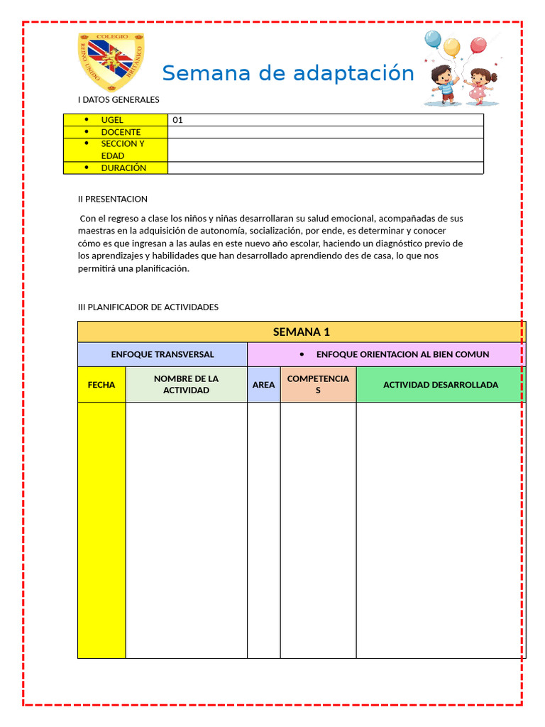 SEMANA DE ADAPTACION 2025 REINO UNIDO | PDF