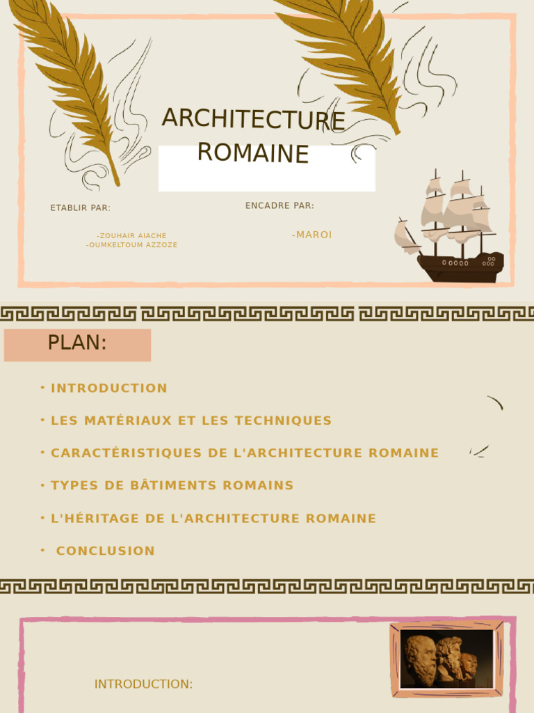 Architecture Romaine: - Maroi | PDF | Conception architecturale | Architecture