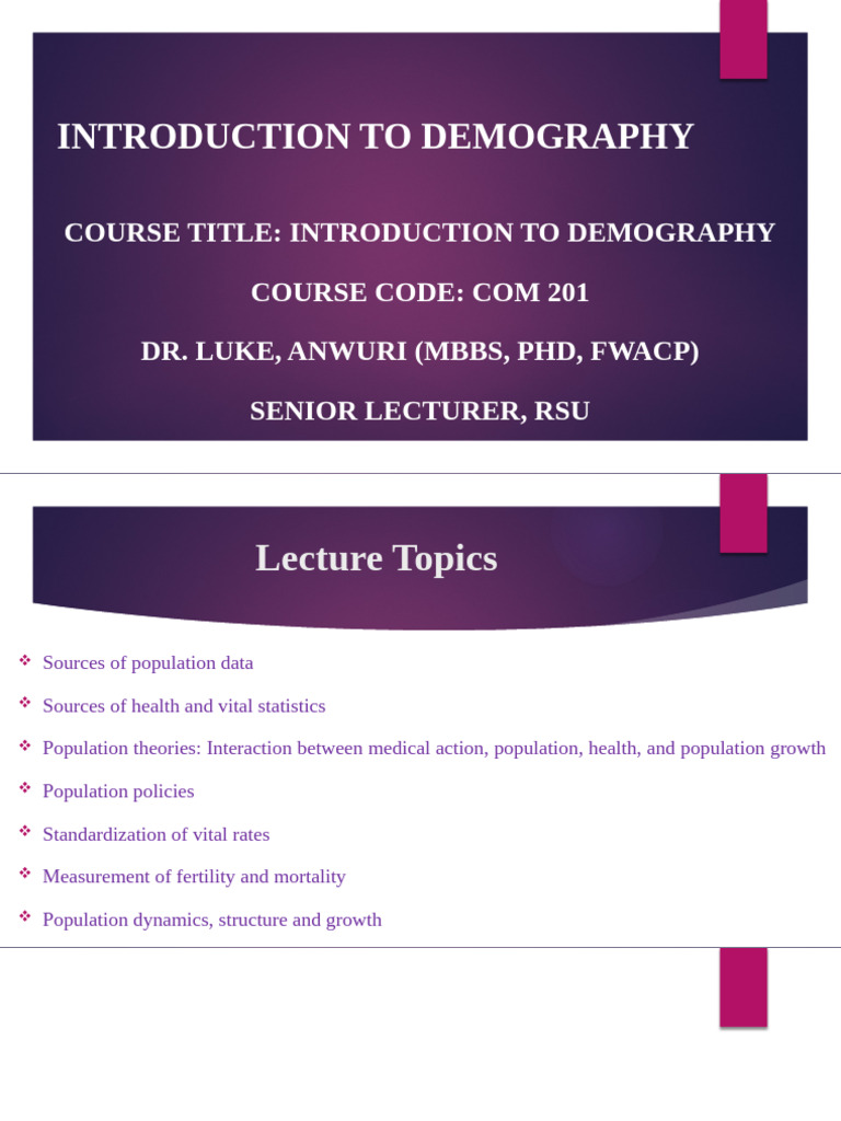 Sources of Population Data | PDF | Demography | Census