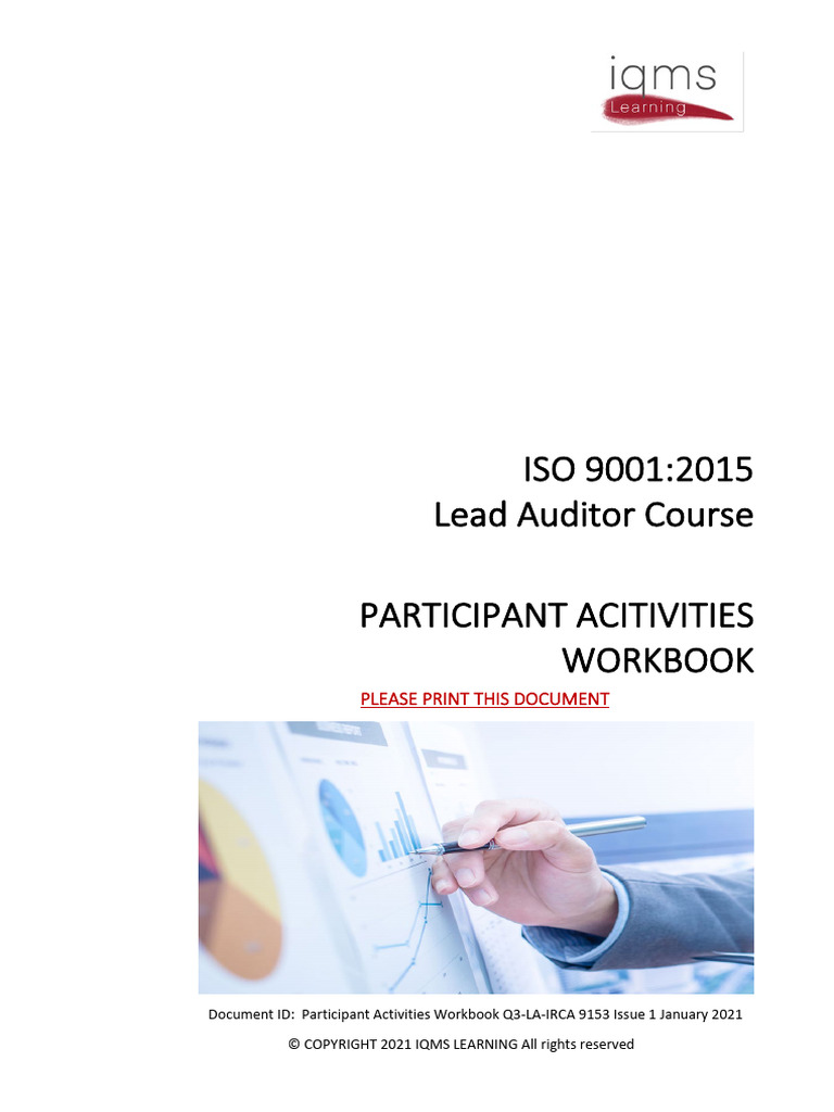 Q3V Participants Activities Workbook Issue 1 Jan 2021 | PDF | Audit ...