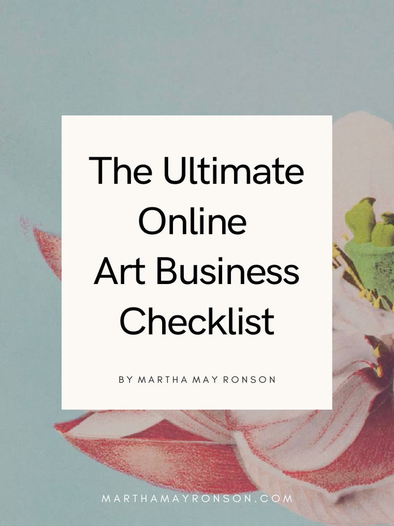 The Ultimate Online Art Business Checklist | PDF | Popular Culture ...