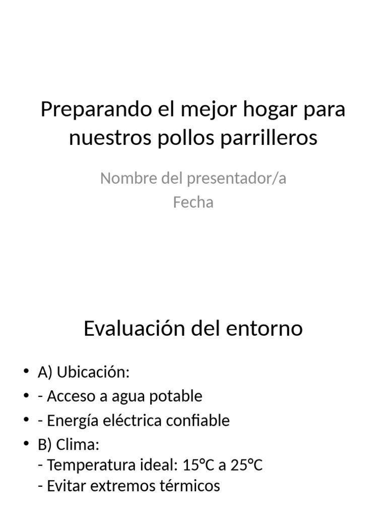 pollos parrilleros | PDF