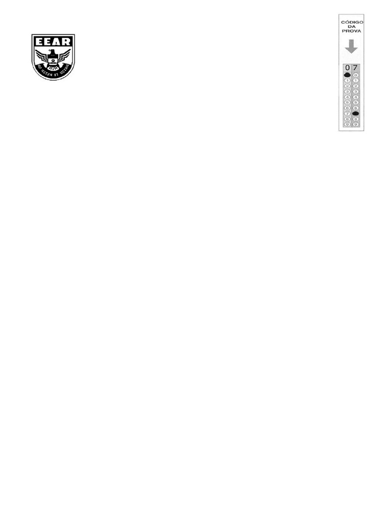 2016 - Eear - Port Ing Mat Fis - Gabarito | PDF | Triângulo | Substantivo