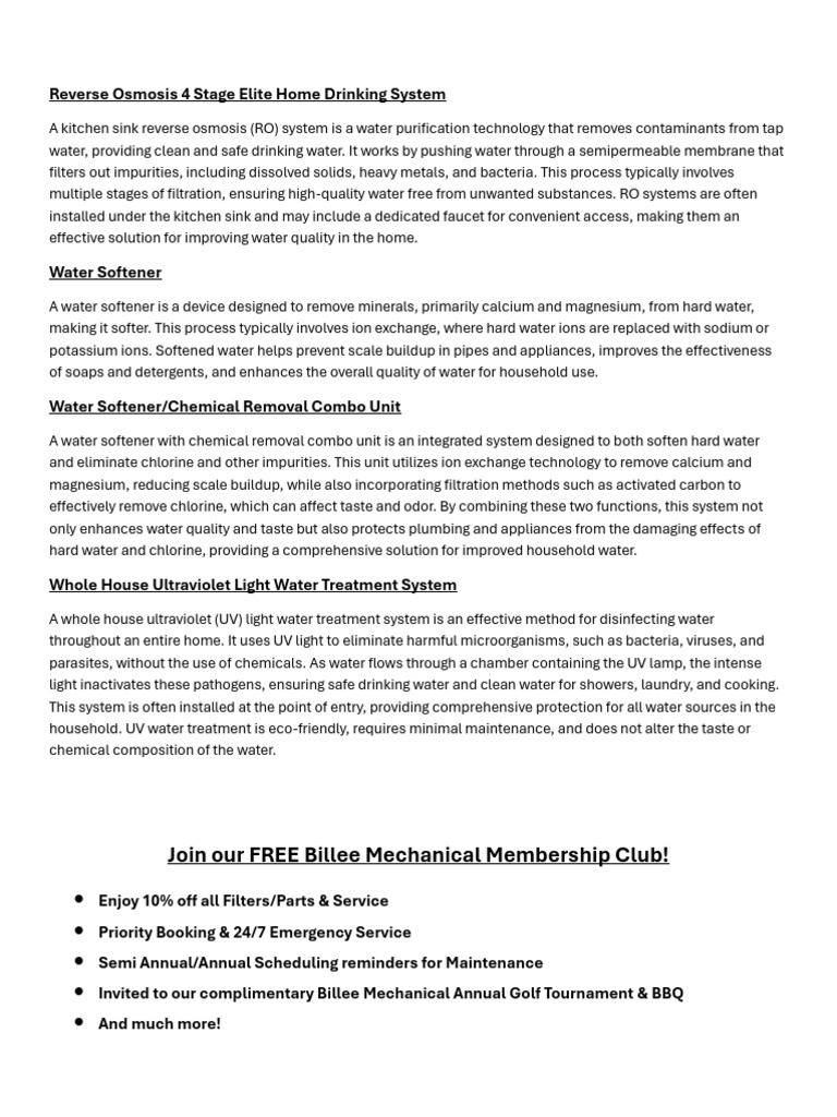 City Package - Reverse Side | PDF | Water Purification | Water