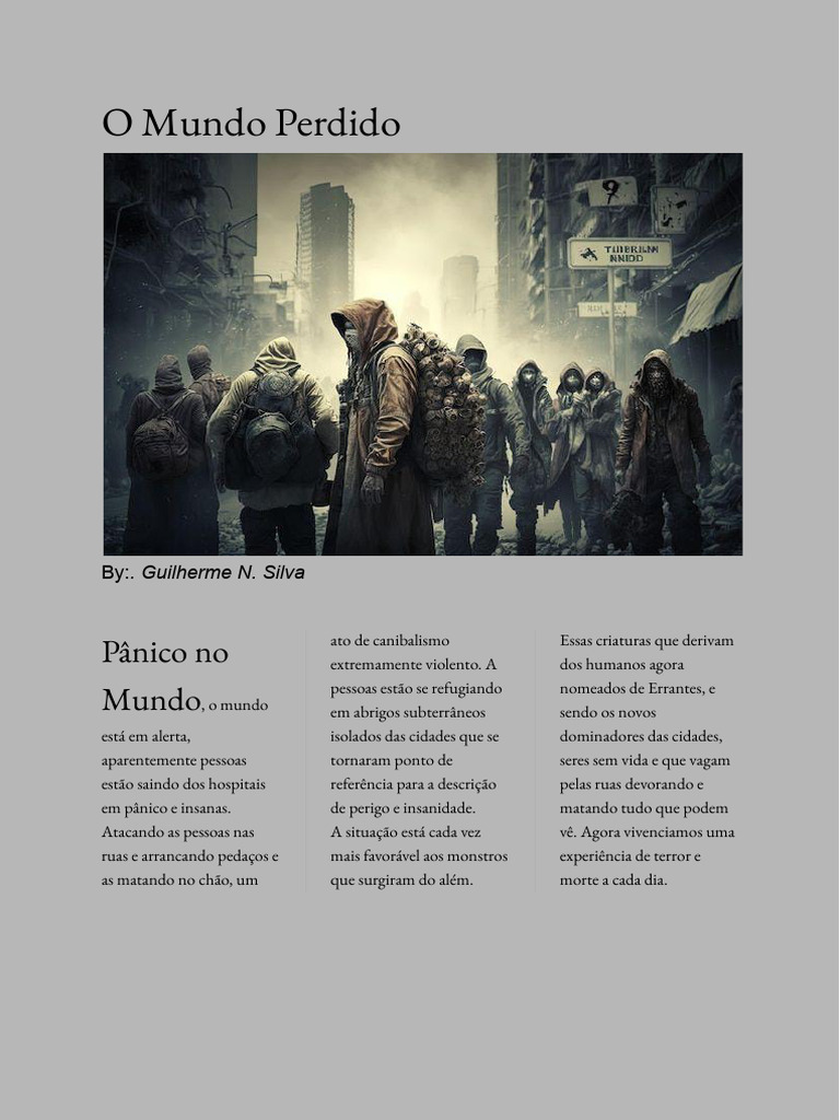 Mundo Perdido: Sobrevivência e Conflito | PDF | Vírus | Motivação