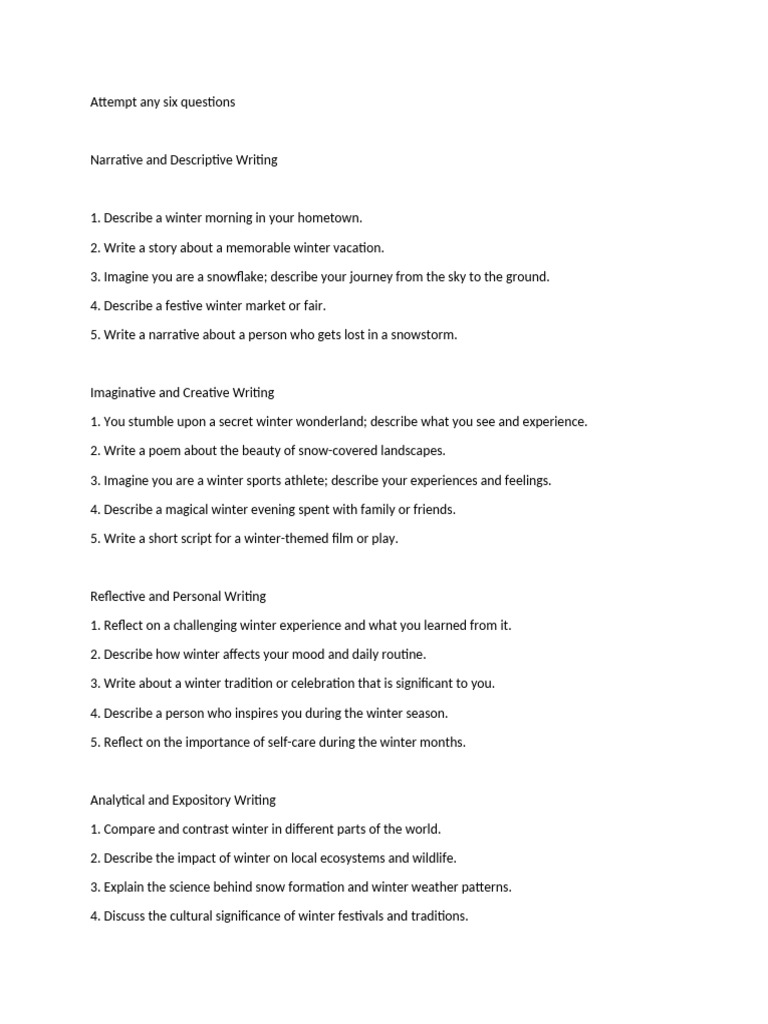 Attempt Any Six Questions | PDF