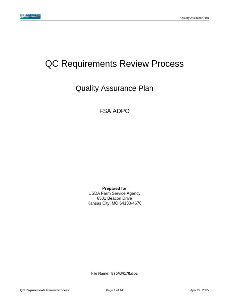 QC Requirements Review Process | PDF | Use Case | Project Management