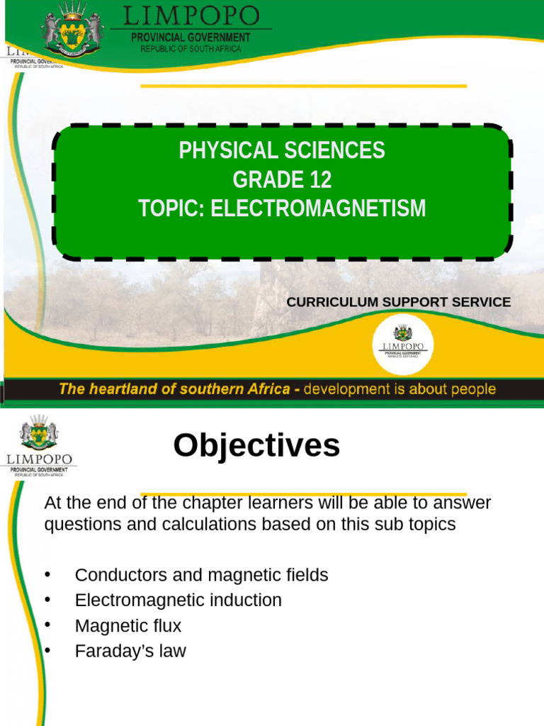 Grade 11 Electromagnetism | PDF | Magnetic Field | Electromagnetic ...