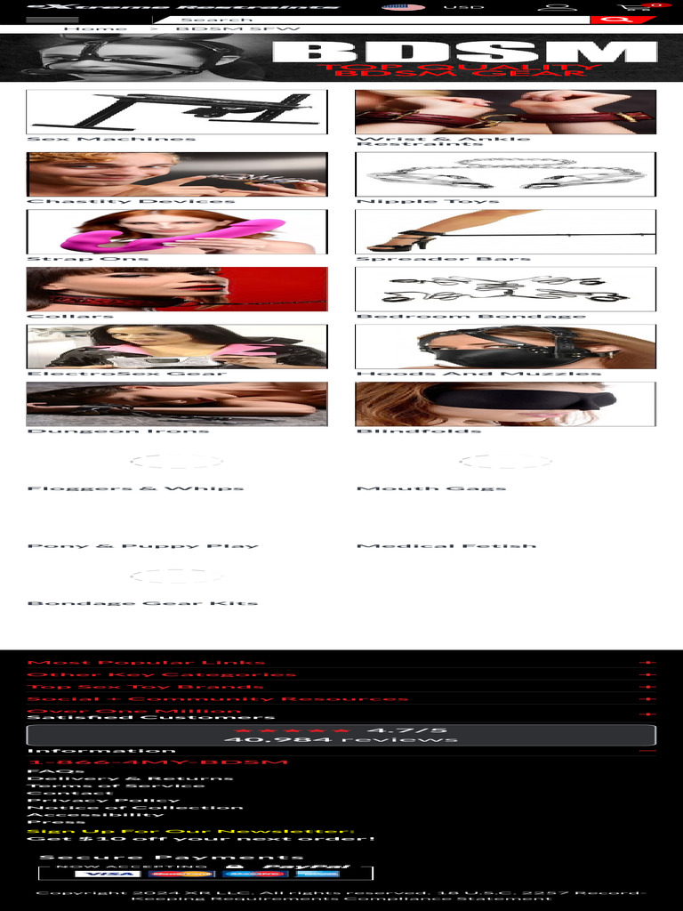 BDSM SFW - EXtreme Restraints | PDF