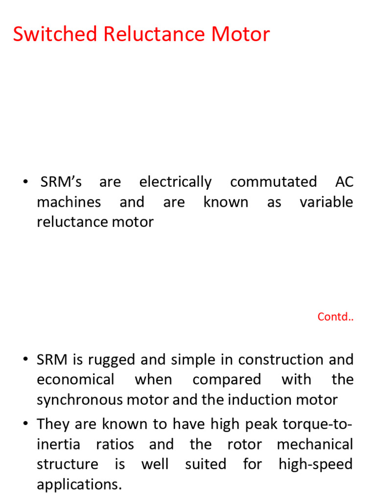 Overview of Switched Reluctance Motors | PDF | Electric Motor | Magnetism