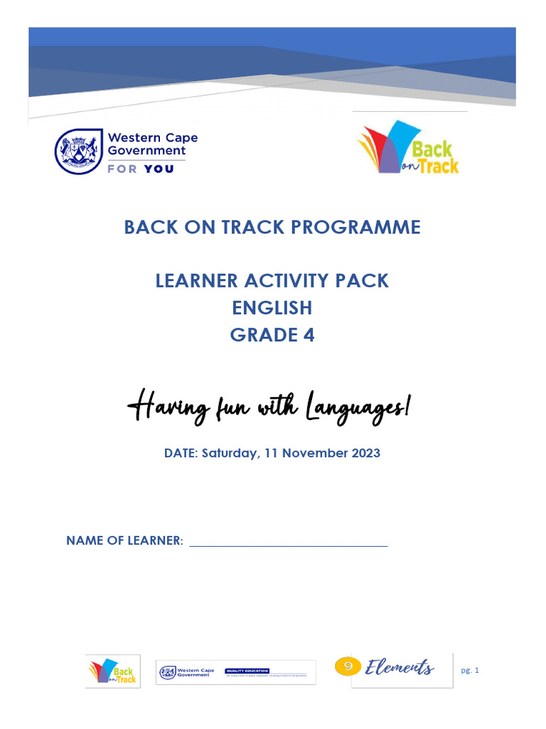 Grade 4 English Activity Pack: Choices | PDF | Collage | Learning