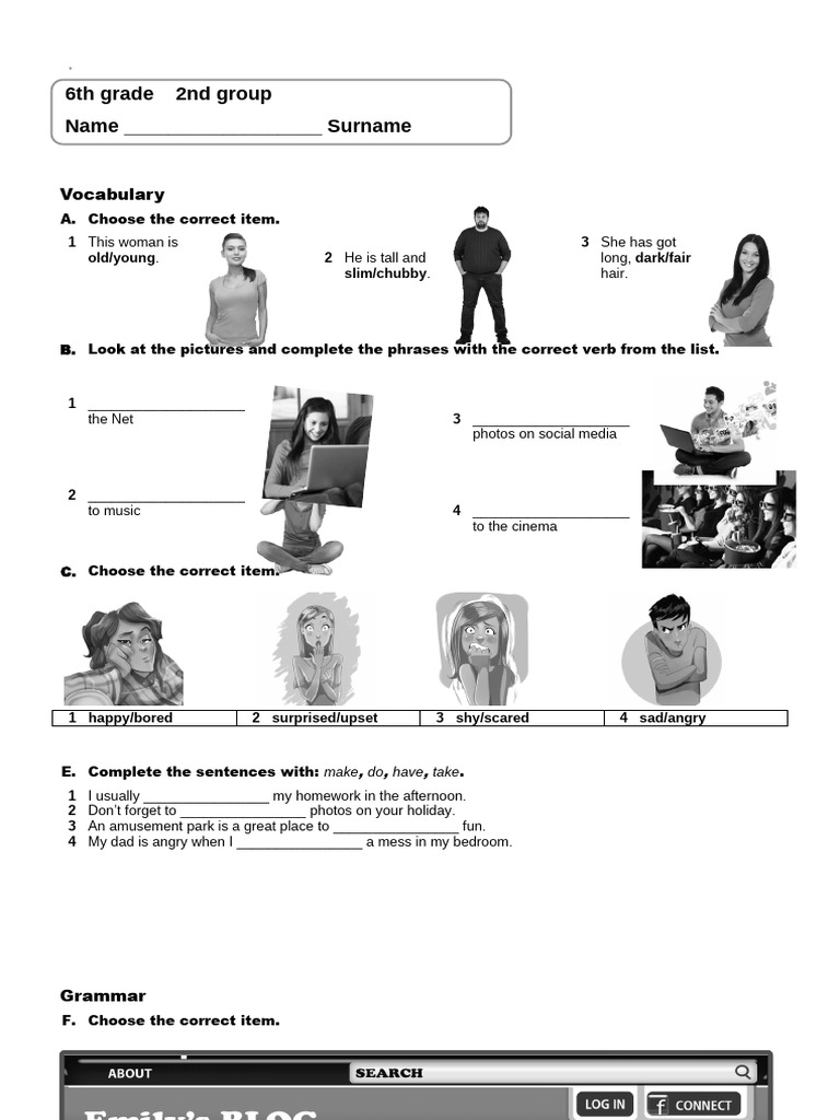 02 Right On 2 - Test 1B - Mod 1 | PDF | Linguistics | Grammar