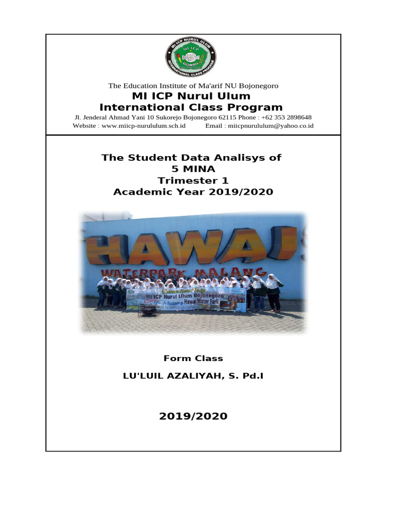 Master - Report and Analysis Data of Student Marwa | PDF | Sunni Islam | Monotheism
