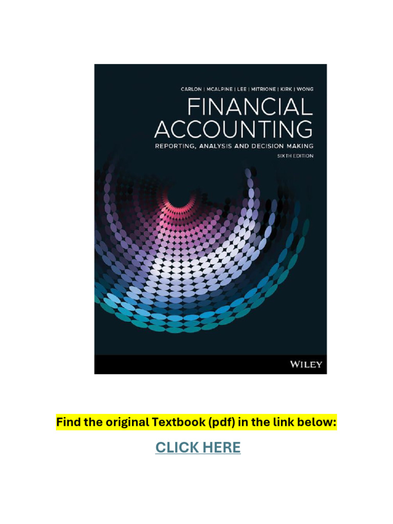 Financial Accounting Textbook PDF Download | PDF