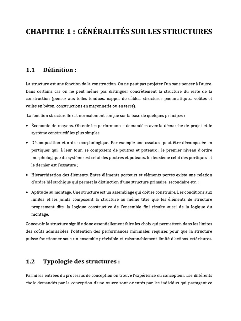 Généralités sur les structures et matériaux | PDF | Élasticité ...