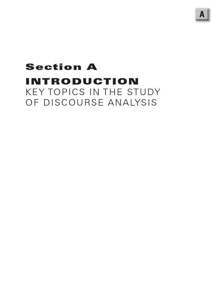 Discourse Analysis INTRODUCTION | PDF | Linguistics | Ideologies