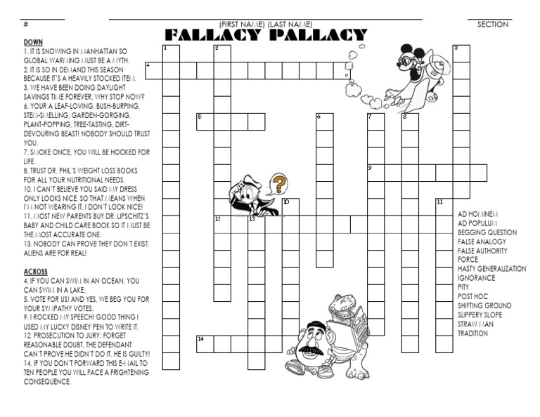 Fallacy Pallacy Puzzle | PDF