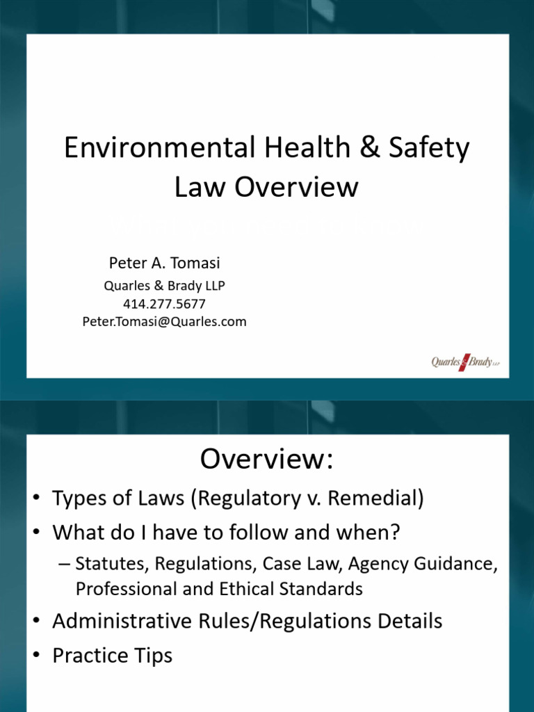 July 26 FET EHS Overview | PDF | Resource Conservation And Recovery Act ...