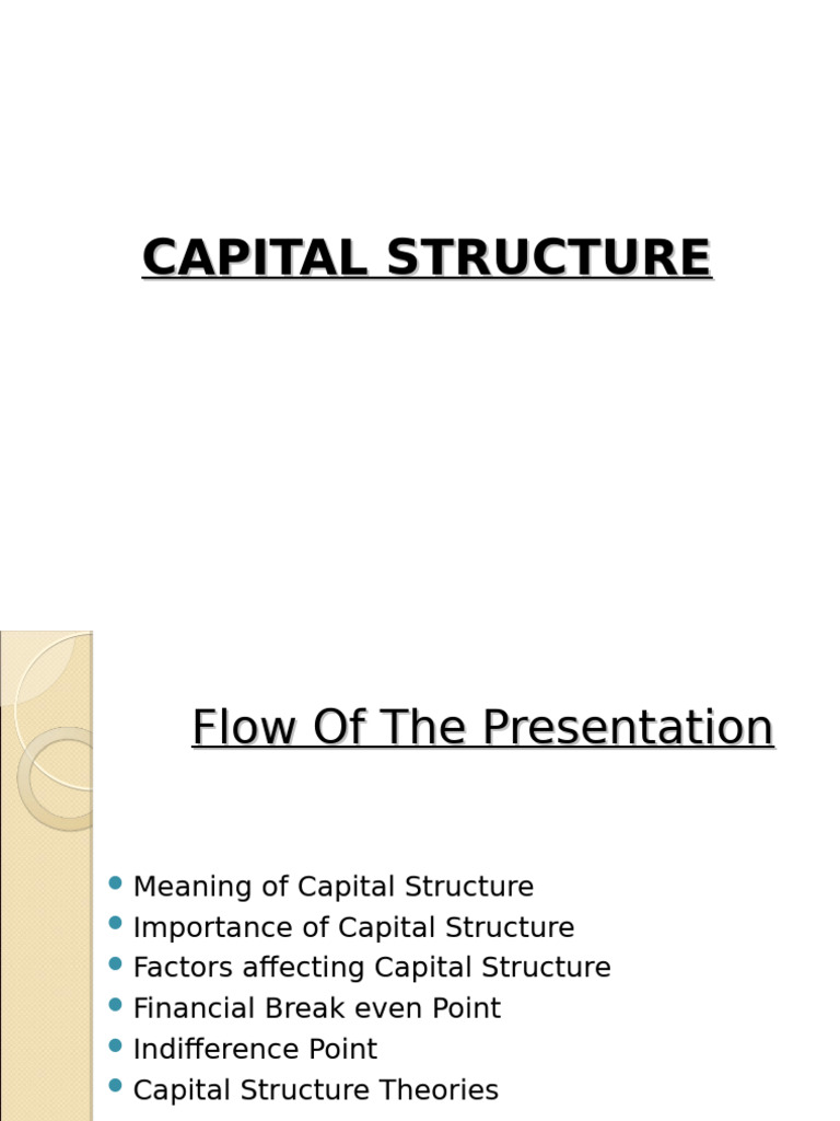 Understanding Capital Structure Basics | PDF | Capital Structure | Cost ...