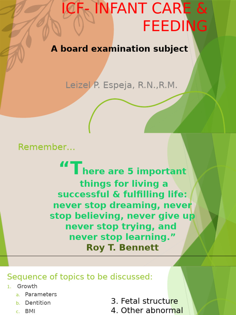 ICF INFANT CARE FEEDING - PPTX 31 Autosaved Autosaved 2nd Copy ...