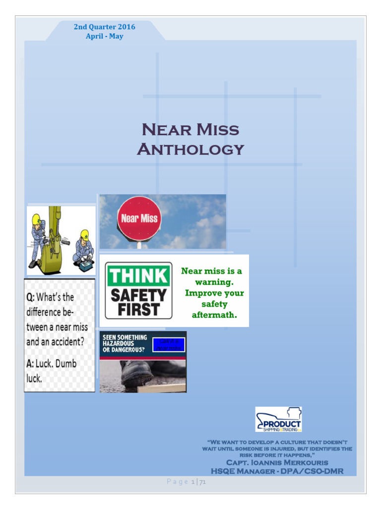 Near Miss Anthology - 2Q 2016 | PDF