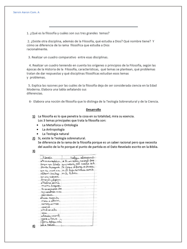 Filosofía y Teología Sobrenatural | PDF