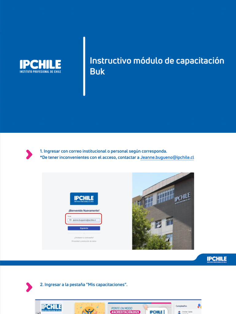 Instructivo Módulo de Capacitación - Buk | PDF