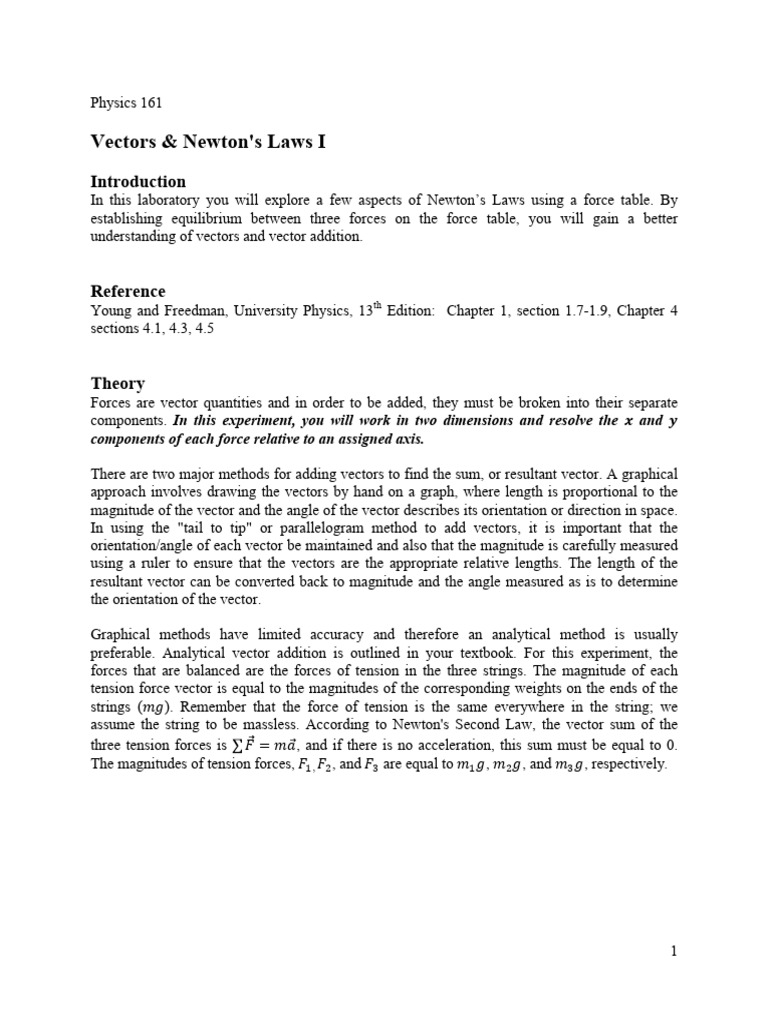 LAB_03 | PDF | Force | Euclidean Vector