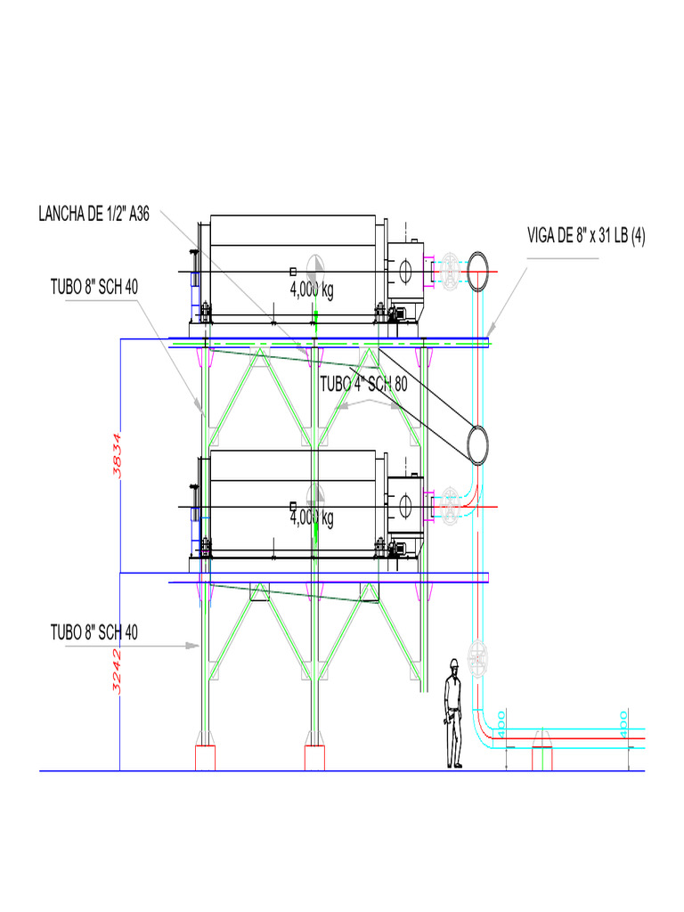 1.elevacion Lateral Trommel Cascada-Elevacion Lateral | PDF
