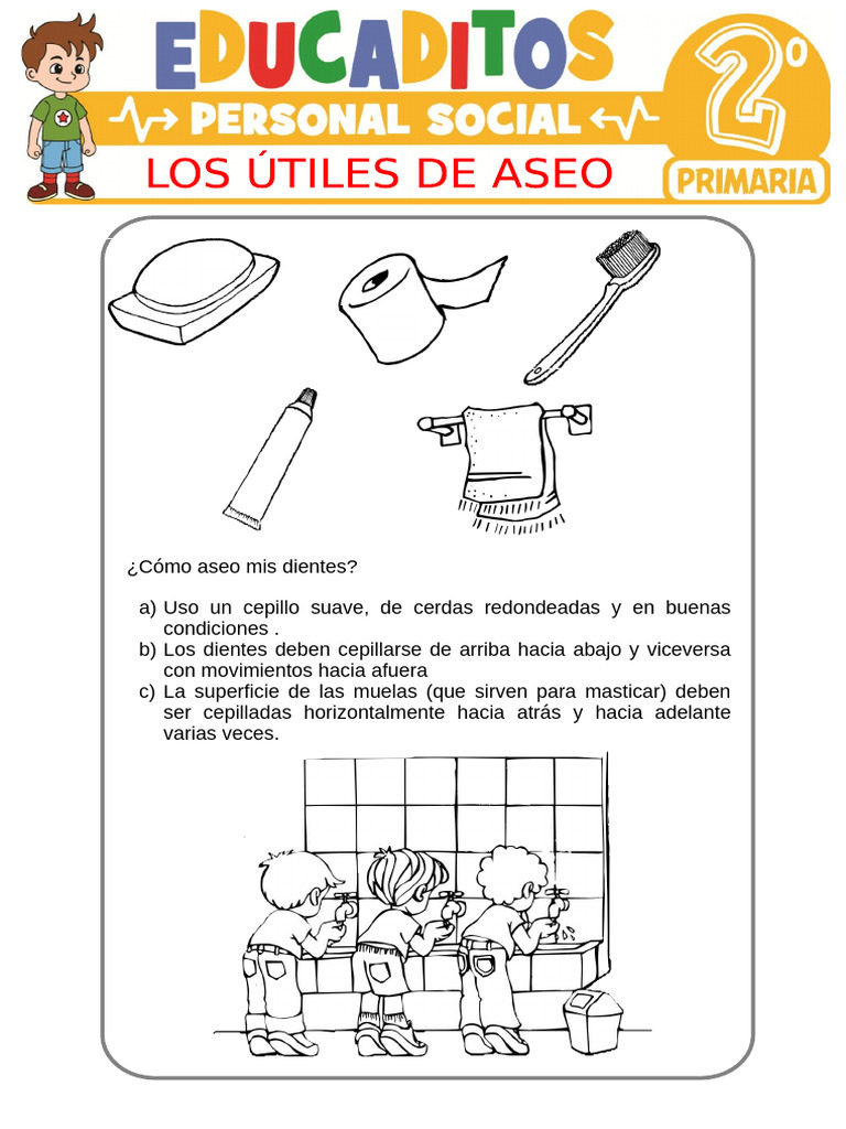 Los-Utiles-de-Aseo-para-Segundo-Grado-de-Primaria | PDF