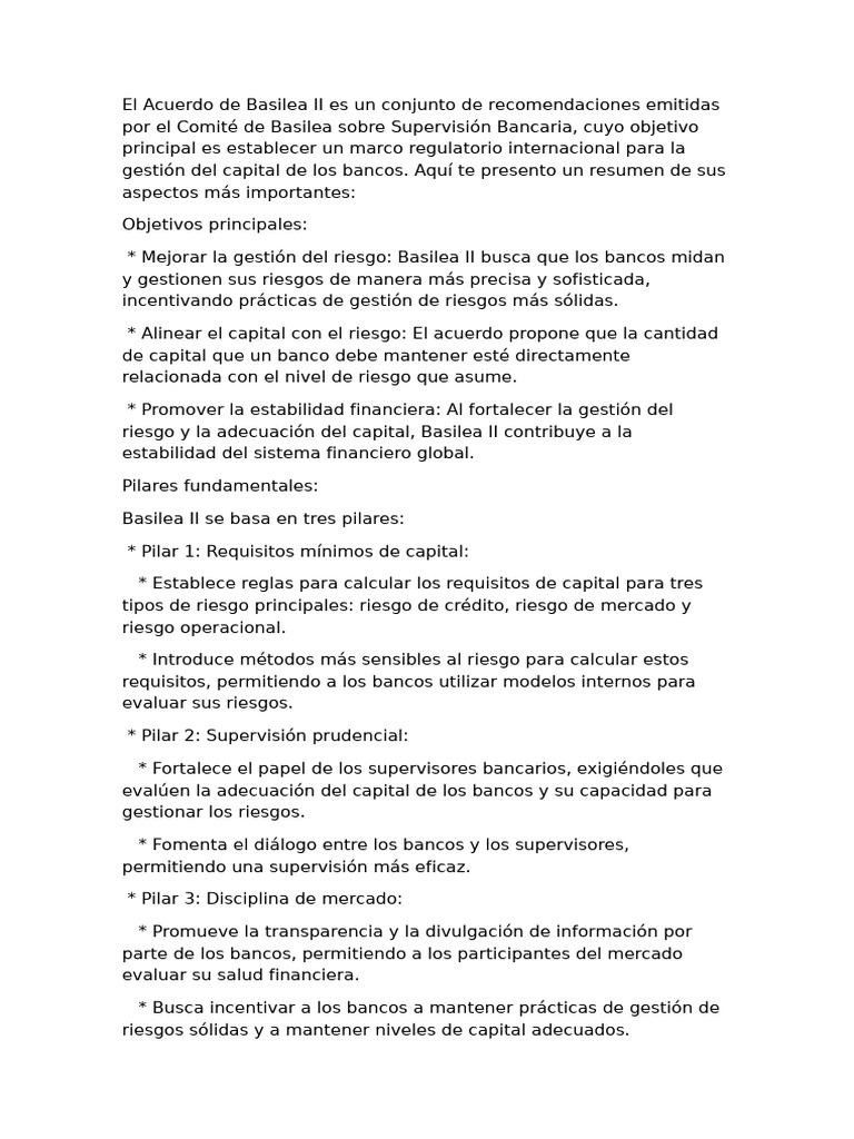 Basilea II y III | PDF | Basilea Ii | Basilea Iii