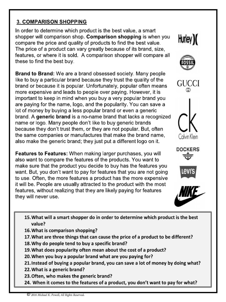 Being A Wise Consumer | PDF