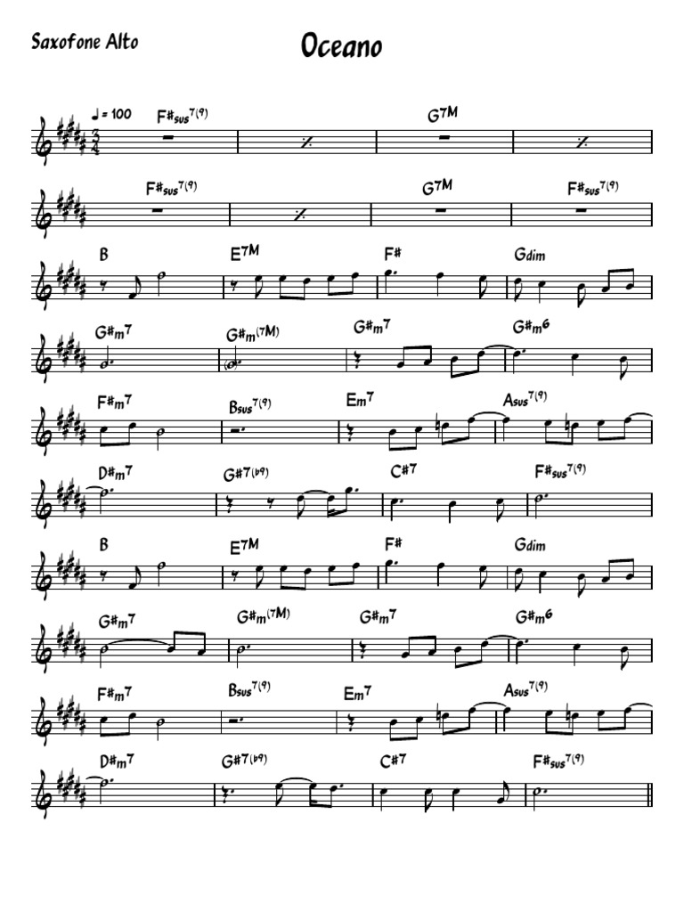 Oceano Sax Alto | PDF