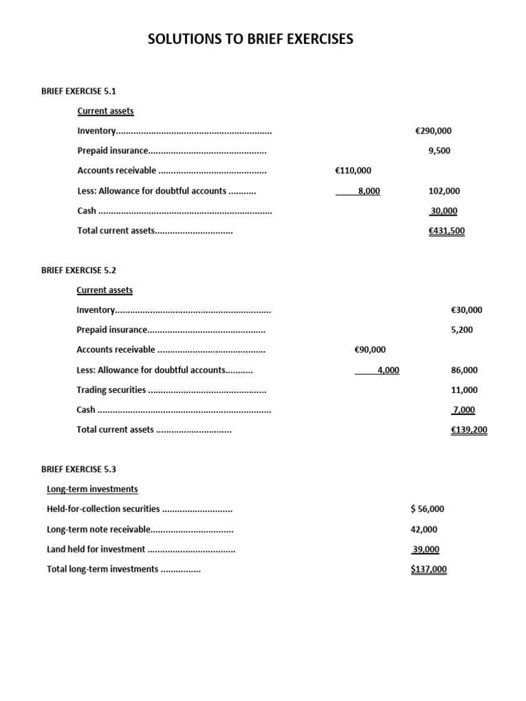 Solutions To Brief Exercises-Fp-Ch5 | PDF | Equity (Finance ...