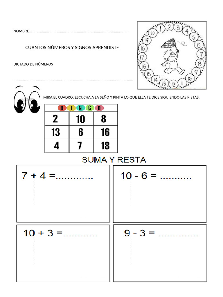 Desafío Matemática 1 Grado | PDF