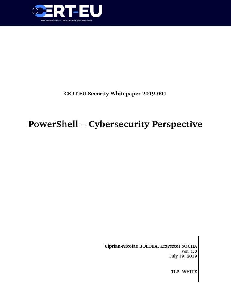 PowerShell Security in Cyber Defense | PDF | Command Line Interface ...