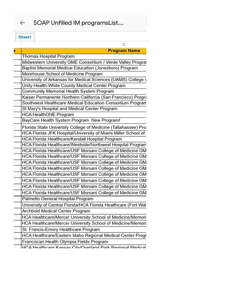 2025 SOAP Unfilled IM Programs List | PDF | New York Stock Exchange ...